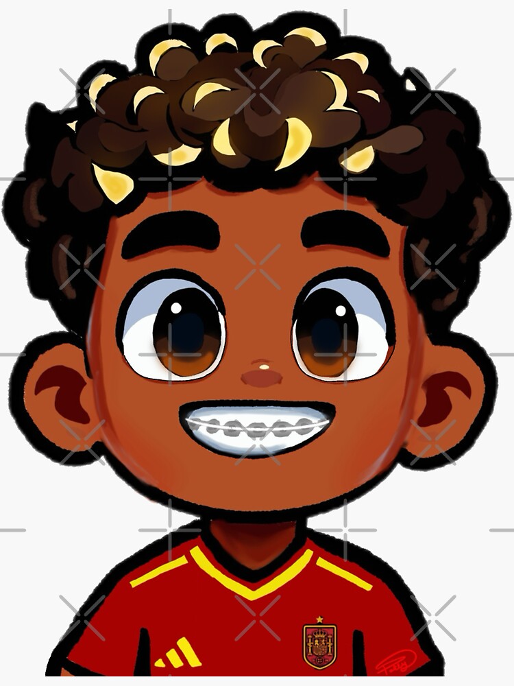 "Lamine Yamal" Sticker for Sale by pollyskunst | Redbubble