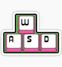 Wasd Stickers | Redbubble