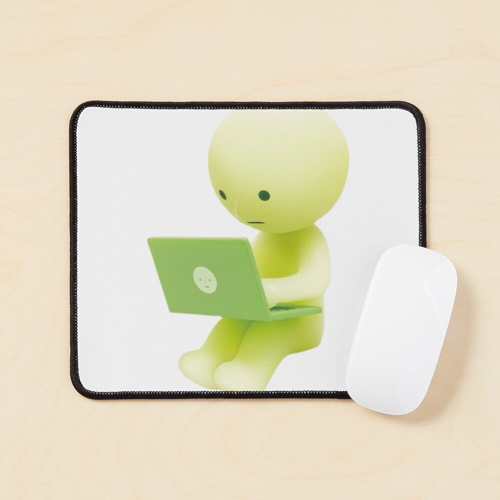 "Laptop smiski" Sticker for Sale by yoshihi22 | Redbubble