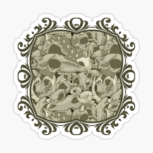 "Monster Bones" Sticker for Sale by Plundercat | Redbubble