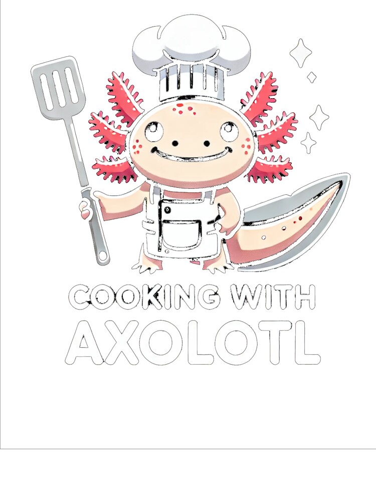 "Adorable Axolotl Chef Cooking with Axolotl" Kids T-Shirt for Sale by ...