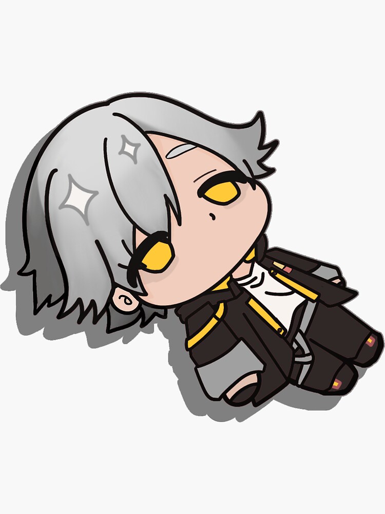 "Chibi Caelus - Lying Flat Honkai Star Rail x Genshin Impact Sticker ...