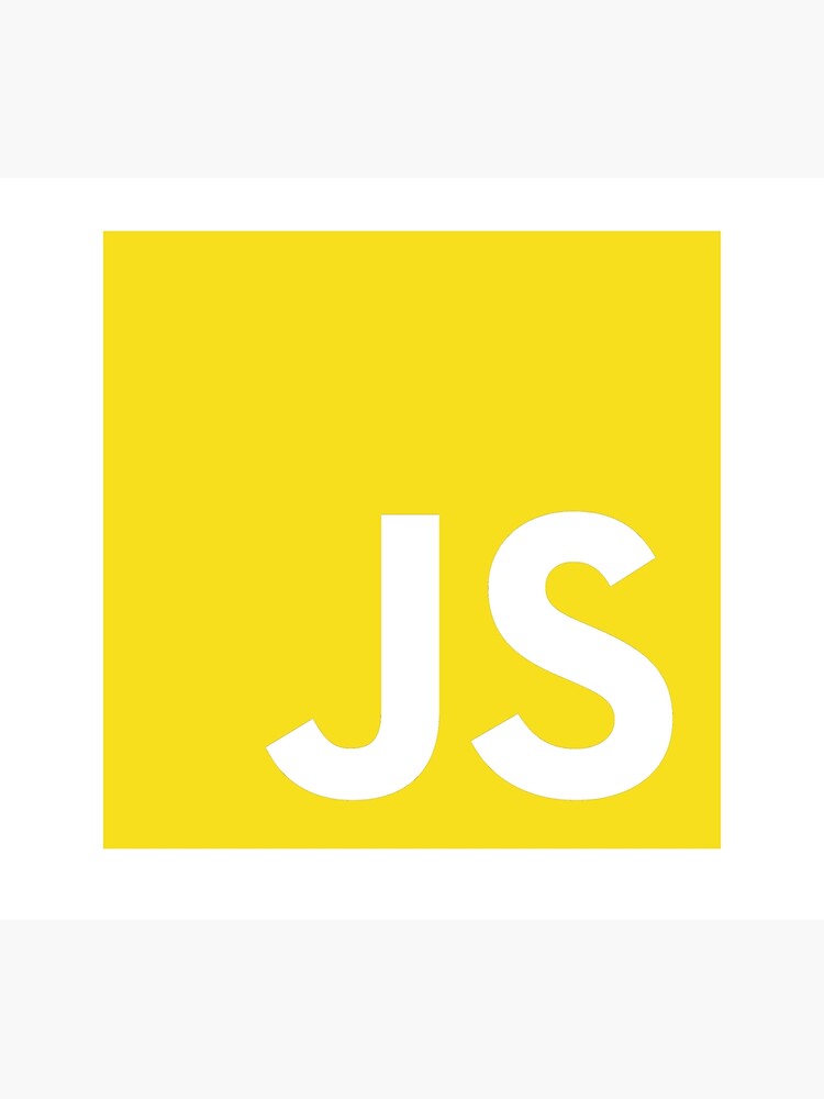Póster «Logotipo de JavaScript EcmaScript amarillo-blanco con capucha ...