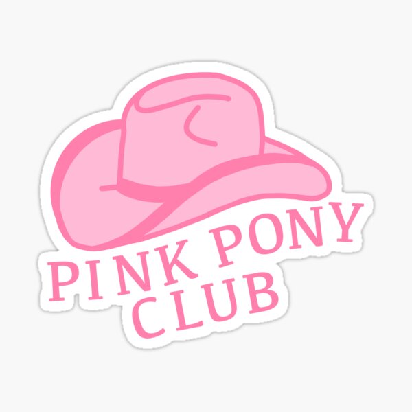 "Pink pony club- Chappell Roan - cowboy hat" Sticker for Sale by ...