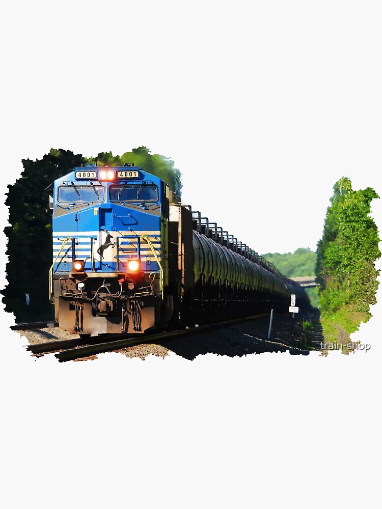 "Blue! NS #4001 Solo Ethanol Train 4K Photograph3" Sticker for Sale by ...