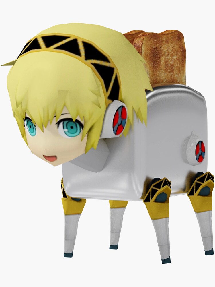 "Toaster Aigis" Sticker for Sale by Tailsmonster | Redbubble