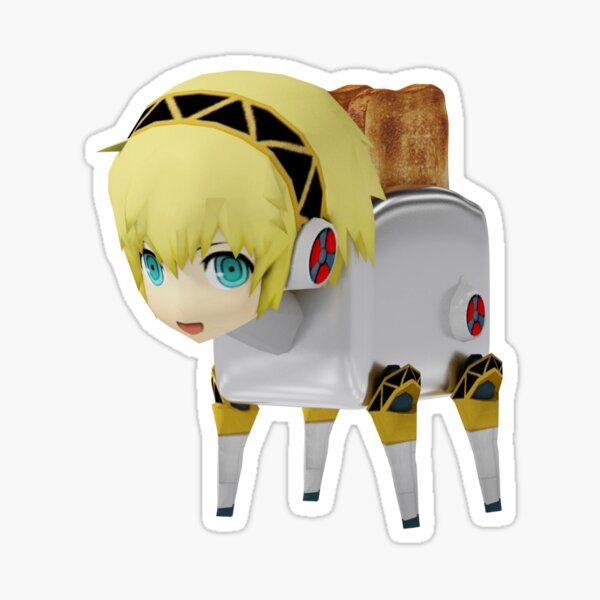 "Toaster Aigis" Sticker for Sale by Tailsmonster | Redbubble