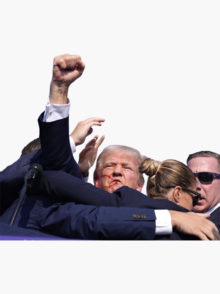 "Donald Trump Fist 2024 - Hero MAGA" Sticker for Sale by 1alexellie1 ...