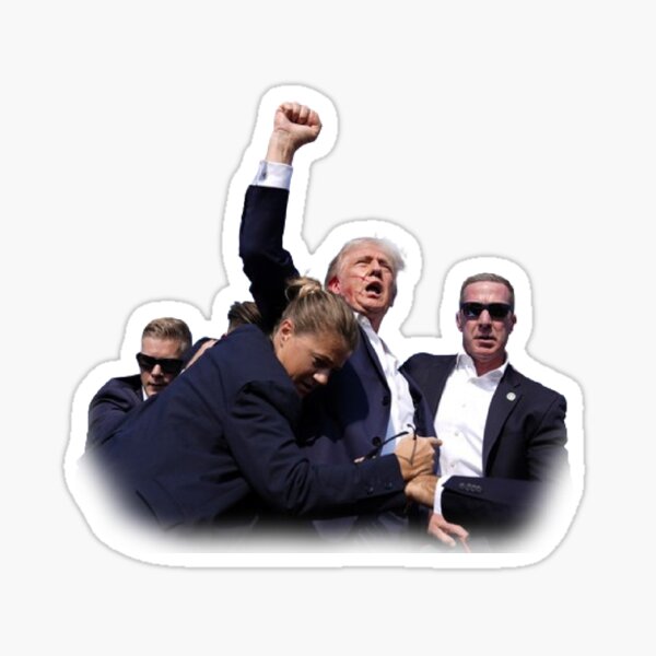 "Trump Assassination Attempt" Sticker for Sale by DeadMotor | Redbubble