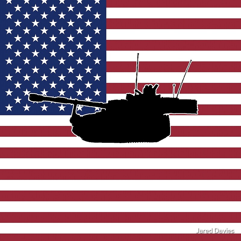 "M109A6 Paladin Field Artillery: American Flag" by Jared Davies | Redbubble