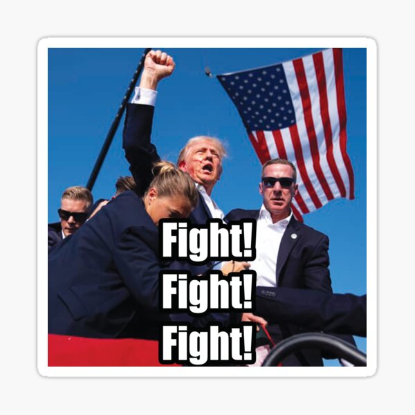 "Fight! Fight! Fight!" Sticker for Sale by dakota142 | Redbubble