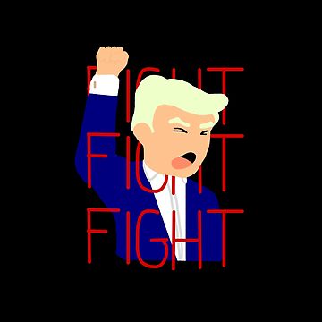 "Fight Trump" Sticker for Sale by artfrancamargo | Redbubble