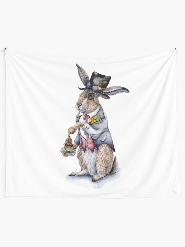 "Steampunk March Hare Rabbit" Tapestry for Sale by Goosi | Redbubble
