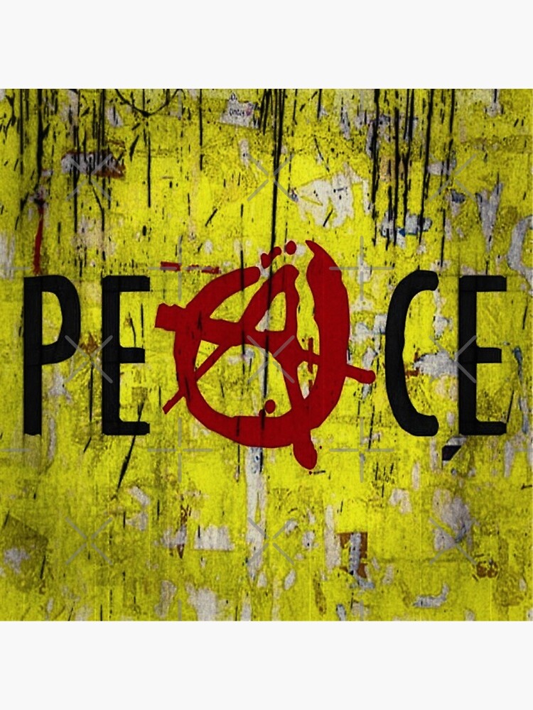"PEACE ANARCHY" Pillow for Sale by BobbyG305 | Redbubble