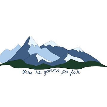 "You're Gonna Go Far" Sticker for Sale by 17eaa6 | Redbubble