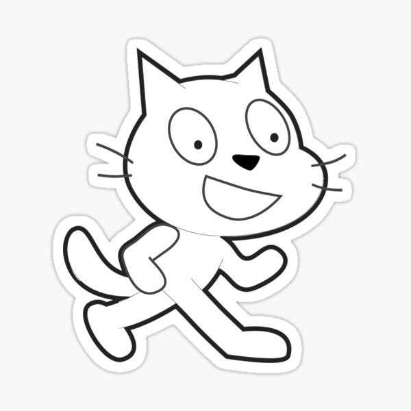 "Official Scratch Outline Long Sleeve T-Shirt" Sticker for Sale by ...