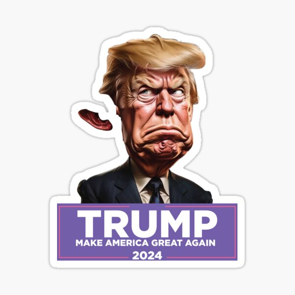 "Trump 2024" Sticker for Sale by HMMOUCH | Redbubble