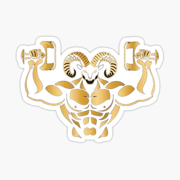 "Logo Gym v36" Sticker by Stickio | Redbubble