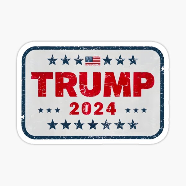 "Trump 2024 Campaign" Sticker for Sale by gogowent | Redbubble