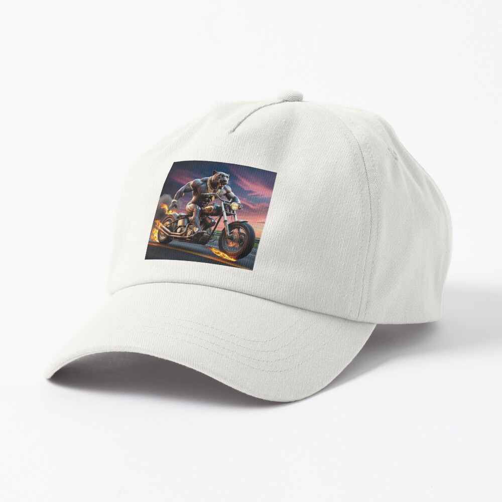 "Panther riding a motorcycle" Sticker for Sale by Art-Design-EM | Redbubble