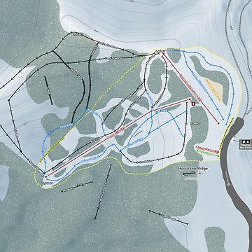 "Hurricane Ridge Resort Trail Map" Sticker for Sale by mapsynergy ...