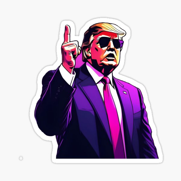 "Donald Trump pointing his finger" Sticker for Sale by Shopayze | Redbubble