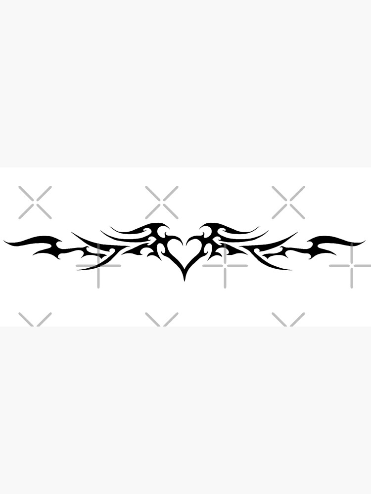 "y2k tramp stamp black" Poster for Sale by sadiemiller- | Redbubble