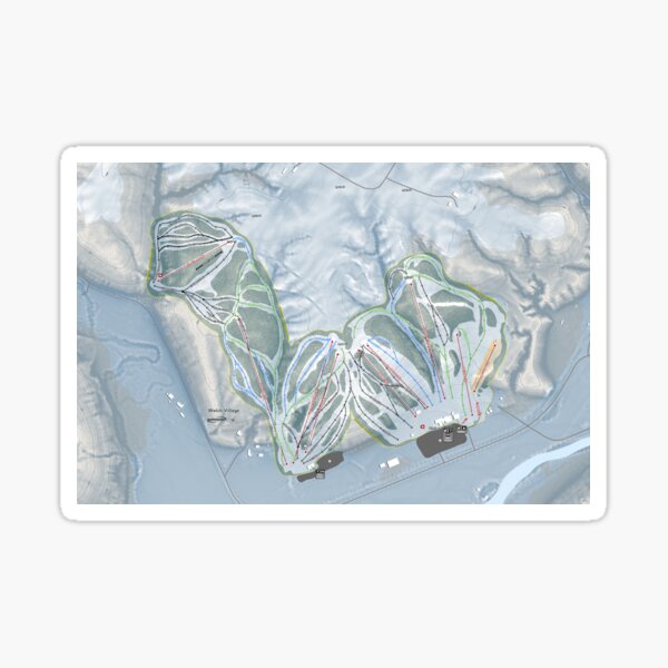"Welch Village Resort Trail Map" Sticker for Sale by mapsynergy | Redbubble