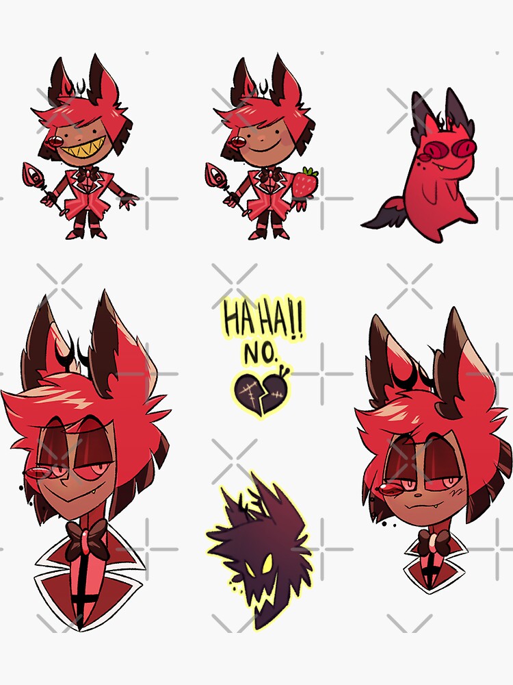 "Alastor Sticker Pack" Sticker for Sale by Nozukat | Redbubble