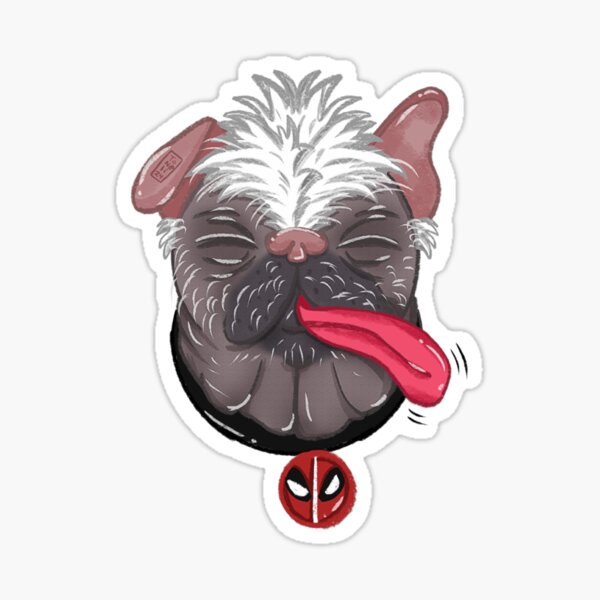"fan art dogpool 2" Sticker by tonelii | Redbubble