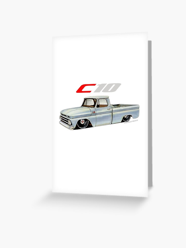 "Chevy C10 HotRod" Greeting Card for Sale by RunningWolfProd | Redbubble