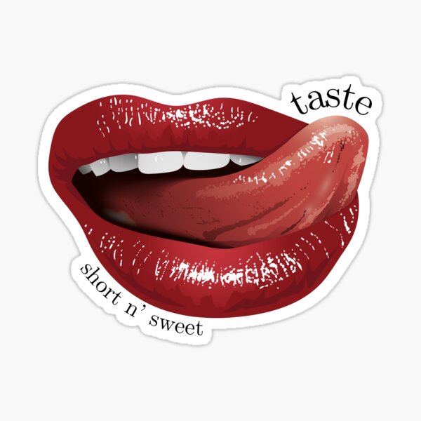 "Short n' Sweet Taste " Sticker for Sale by Morton Designs | Redbubble