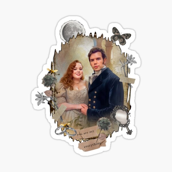 "Mr and Mrs Bridgerton" Sticker for Sale by Vera-Adxer | Redbubble