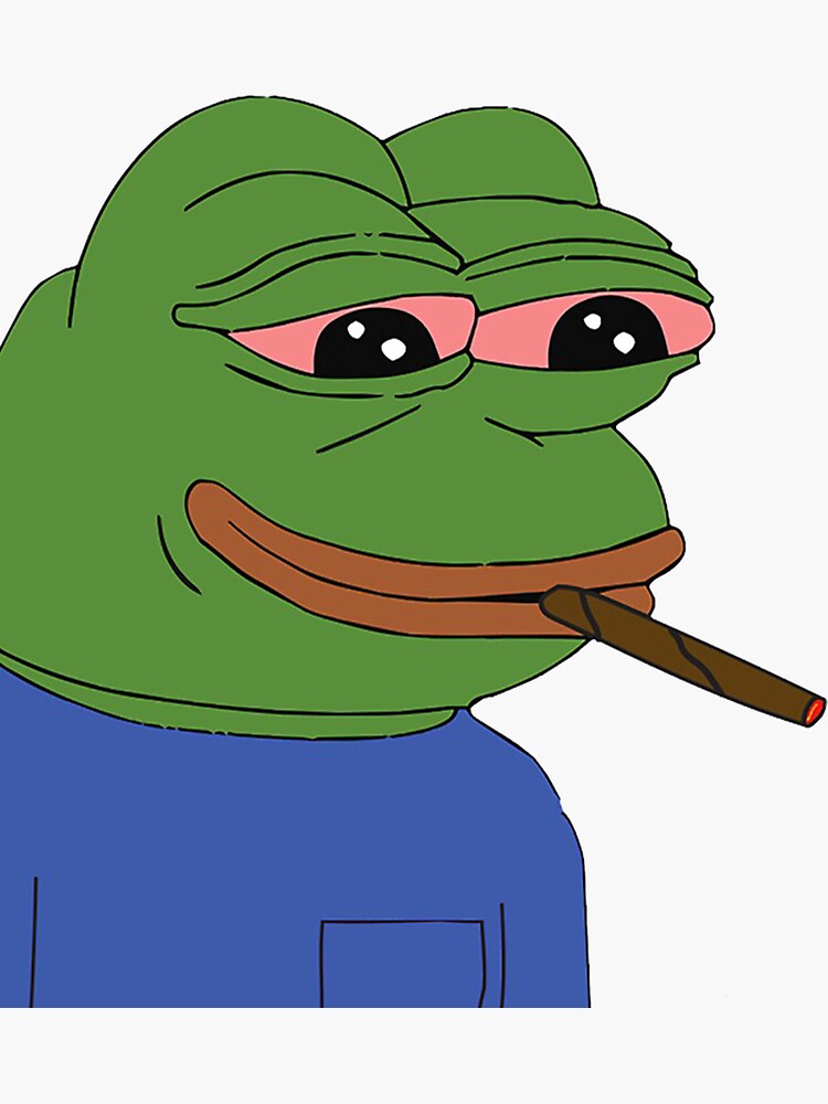 Kiffer Meme Typ Gesicht