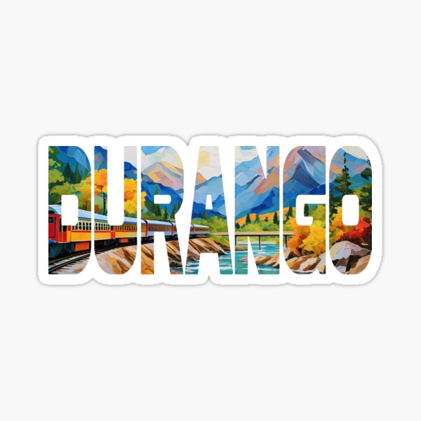 "Durango, Colorado" Sticker for Sale by emmabrantley6 | Redbubble