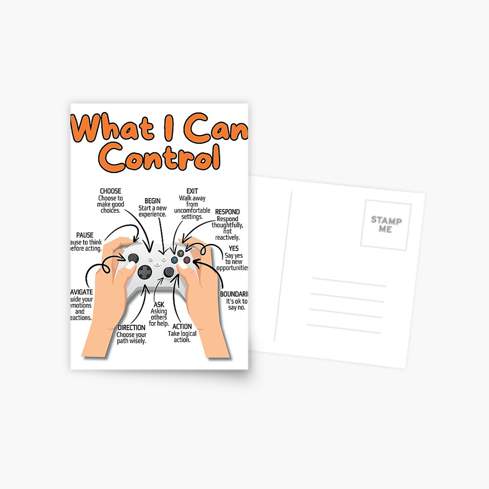 "Video Game What I Can Control Therapy Art School Counselor Sign ...