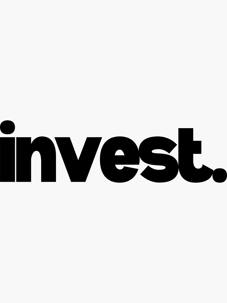 "Invest Period" Sticker for Sale by Frugalisms74 | Redbubble