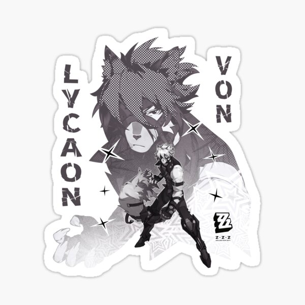 "Von Lycaon Minimalist" Sticker for Sale by Joks Nest | Redbubble