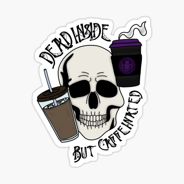 "Dead Inside" Sticker for Sale by LeeAnnaRose96 | Redbubble