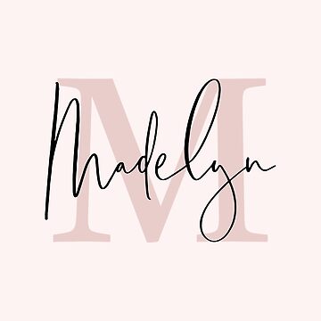 "Madelyn - Custom name on black cursive font " Sticker for Sale by To ...