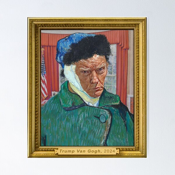 "Trump Van Gogh" Poster for Sale by cartoon | Redbubble