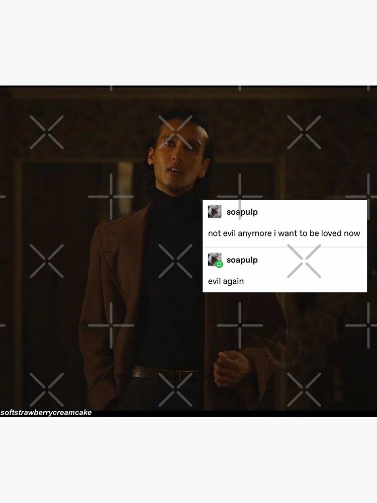 "Armand Text Post Meme 02" Sticker for Sale by SoftSCreamCake | Redbubble
