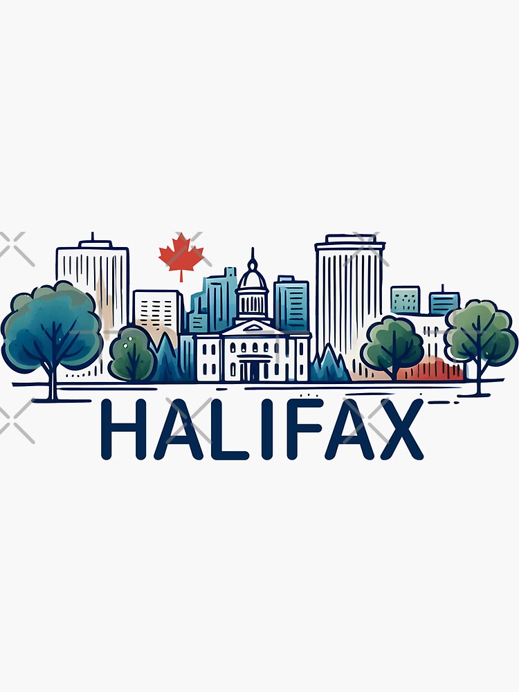 "Halifax Nova Scotia Canada " Sticker for Sale by HowToCanadian | Redbubble