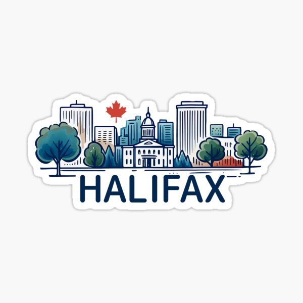 "Halifax Nova Scotia Canada " Sticker for Sale by HowToCanadian | Redbubble