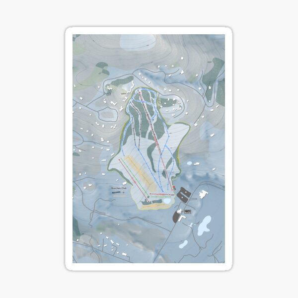 "Quechee Club Resort Trail Map" Sticker for Sale by mapsynergy | Redbubble