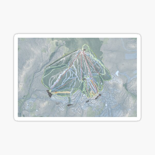 "Stratton Resort Trail Map" Sticker for Sale by mapsynergy | Redbubble
