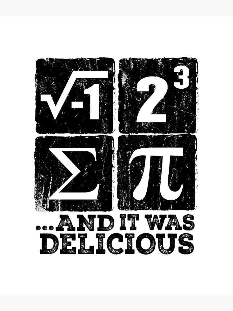 "I Ate Some Pi design Funny i ate some pie Math Nerd Humor" Greeting ...
