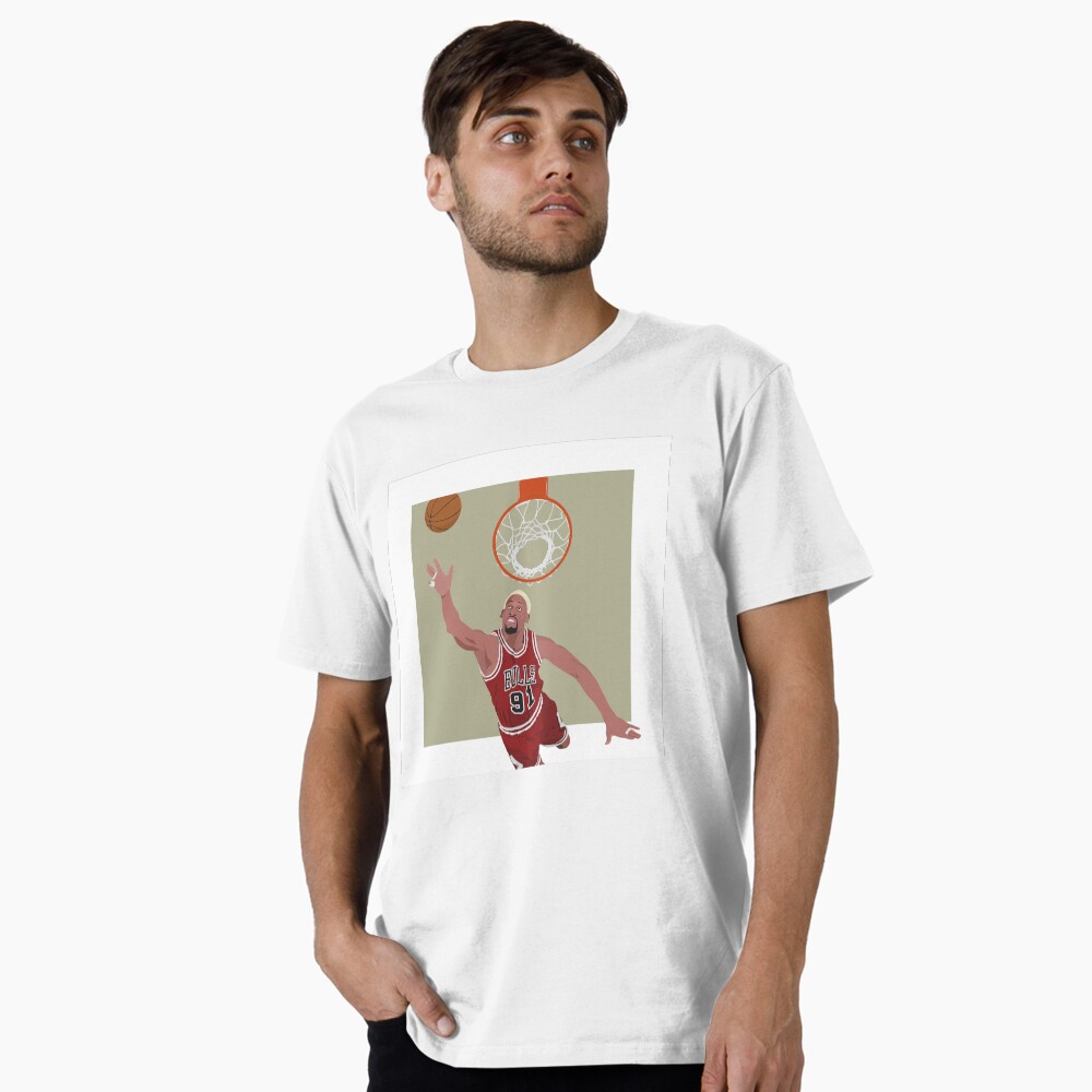 "Dennis Rodman Rebound" Sticker by deniscavo | Redbubble