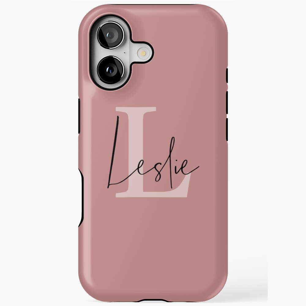 "Leslie - Custom name on black cursive font " Sticker for Sale by ...