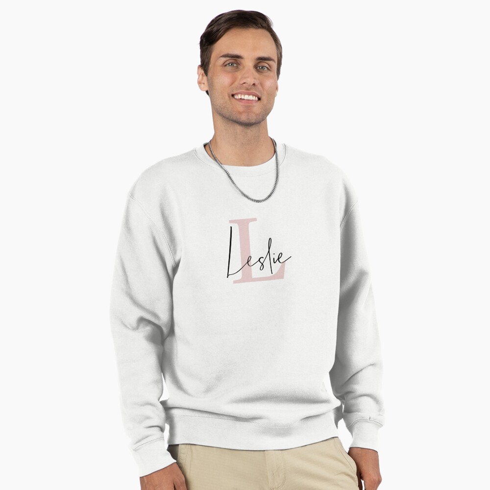 "Leslie - Custom name on black cursive font " Sticker for Sale by ...